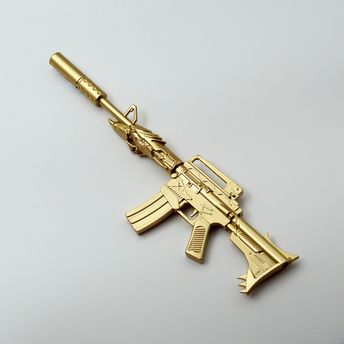 penhouse.in 5002 Gold Color Gun Designed Body Fine Tip Gel Pen SKU 55263