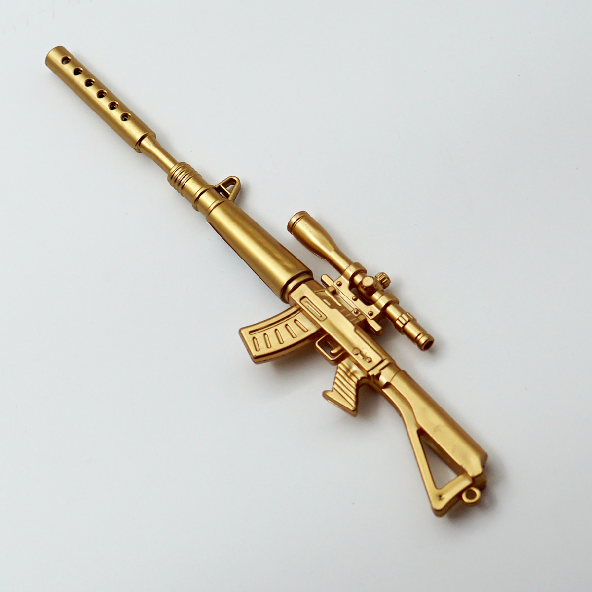 penhouse.in 2522 Gold Color Gun Designed Body Fine Tip Gel Pen SKU 55271