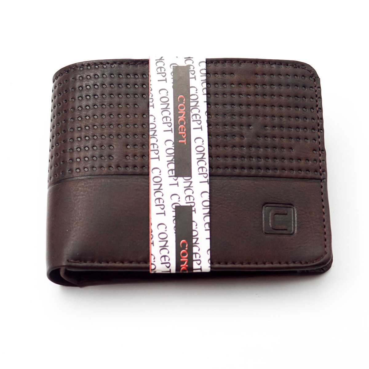 Concept Coffee Color Dot Design Leather Purse SKU - 65105