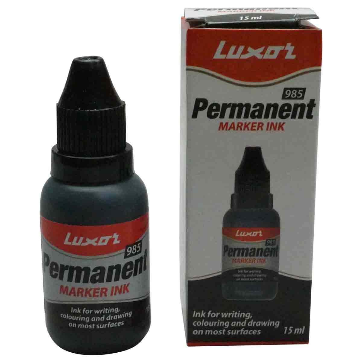 Luxor Model: 70080 Permenant Marker Ink - 15 ml - Black
