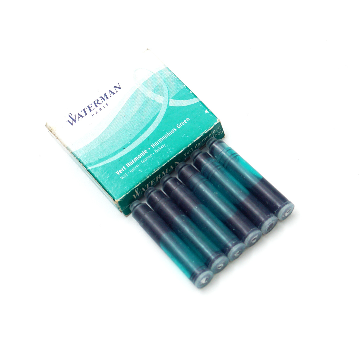 Waterman Ink Cartridge Set of 6 Florida Green Color SKU 70627