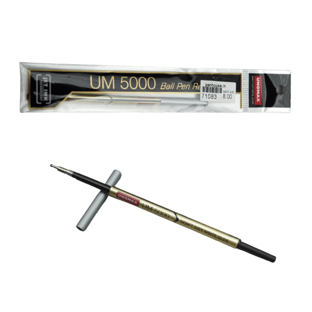 Unomax UM 5000 Black Color Ball Pen Refill SKU 71083