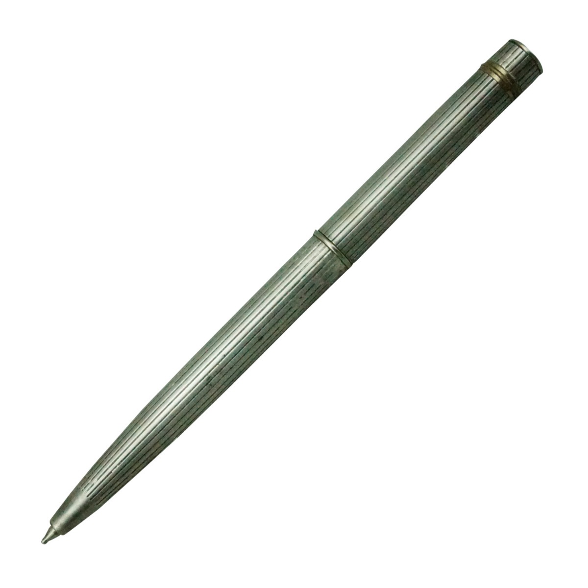 Diplomat - West Germany - Antique Silver Ball Pen ( Used )Model:91011
