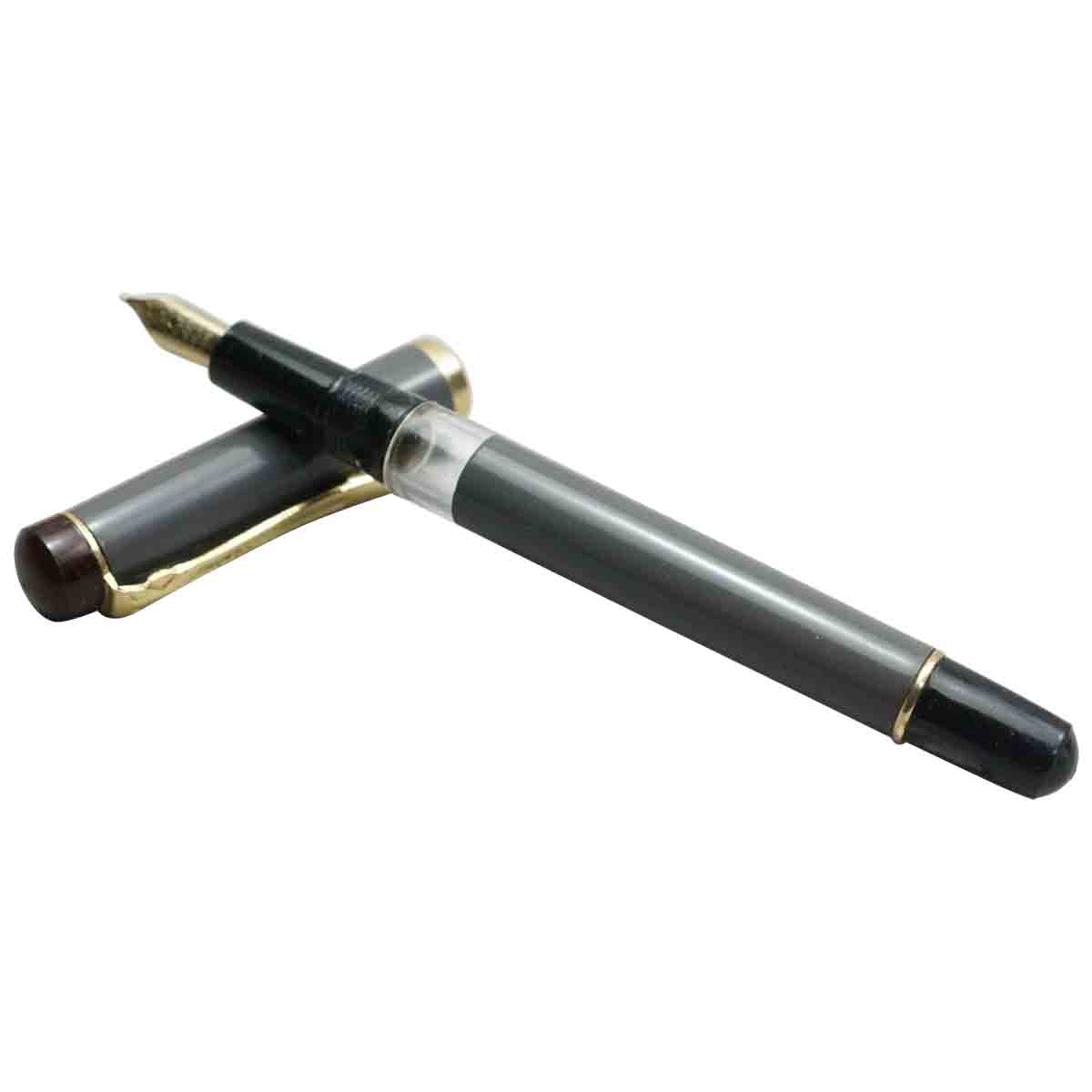 Mentax Grey Body Golden Clip Fountain Pen Model - 91146