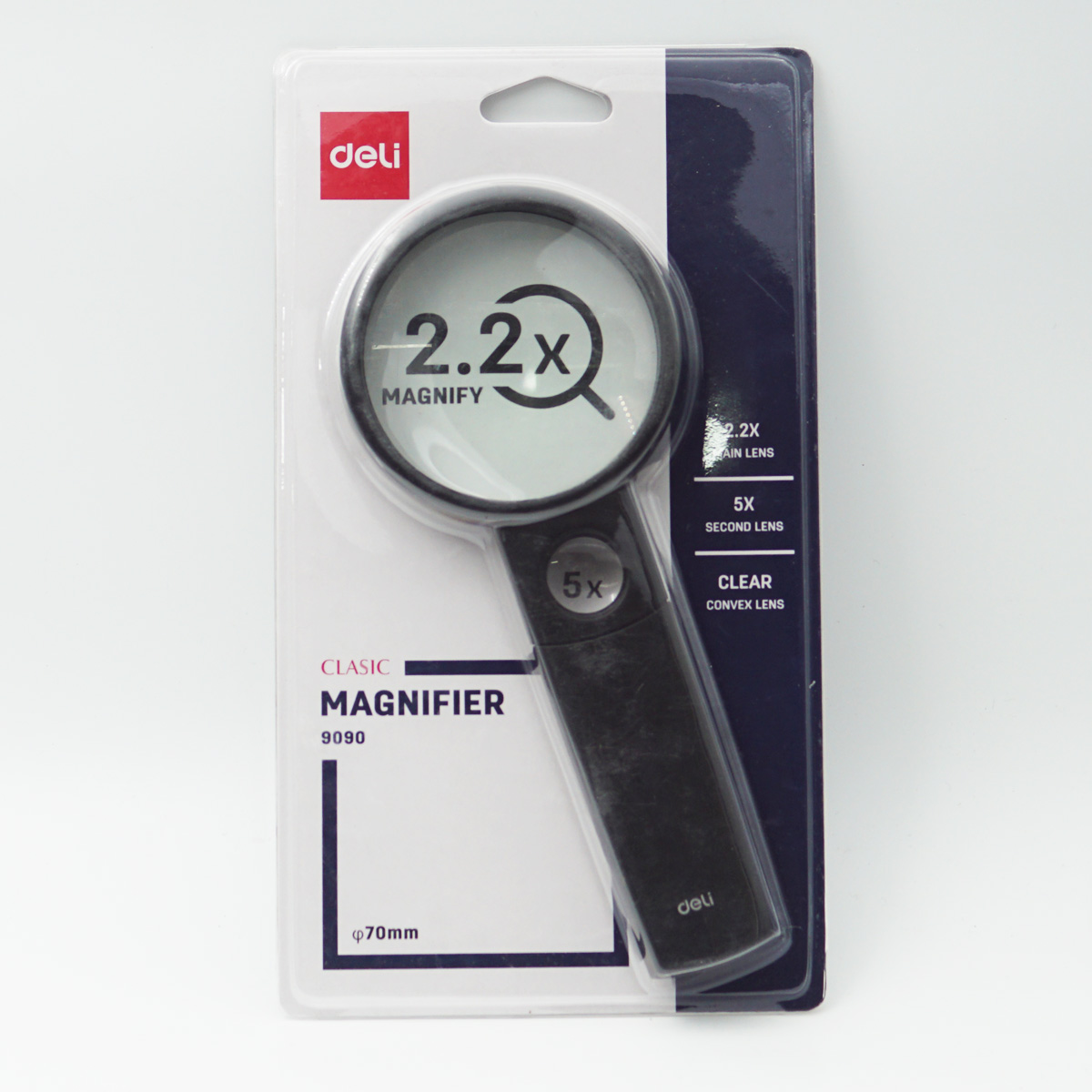 Deli 9090 70mm Clasic Magnifier SKU 96689