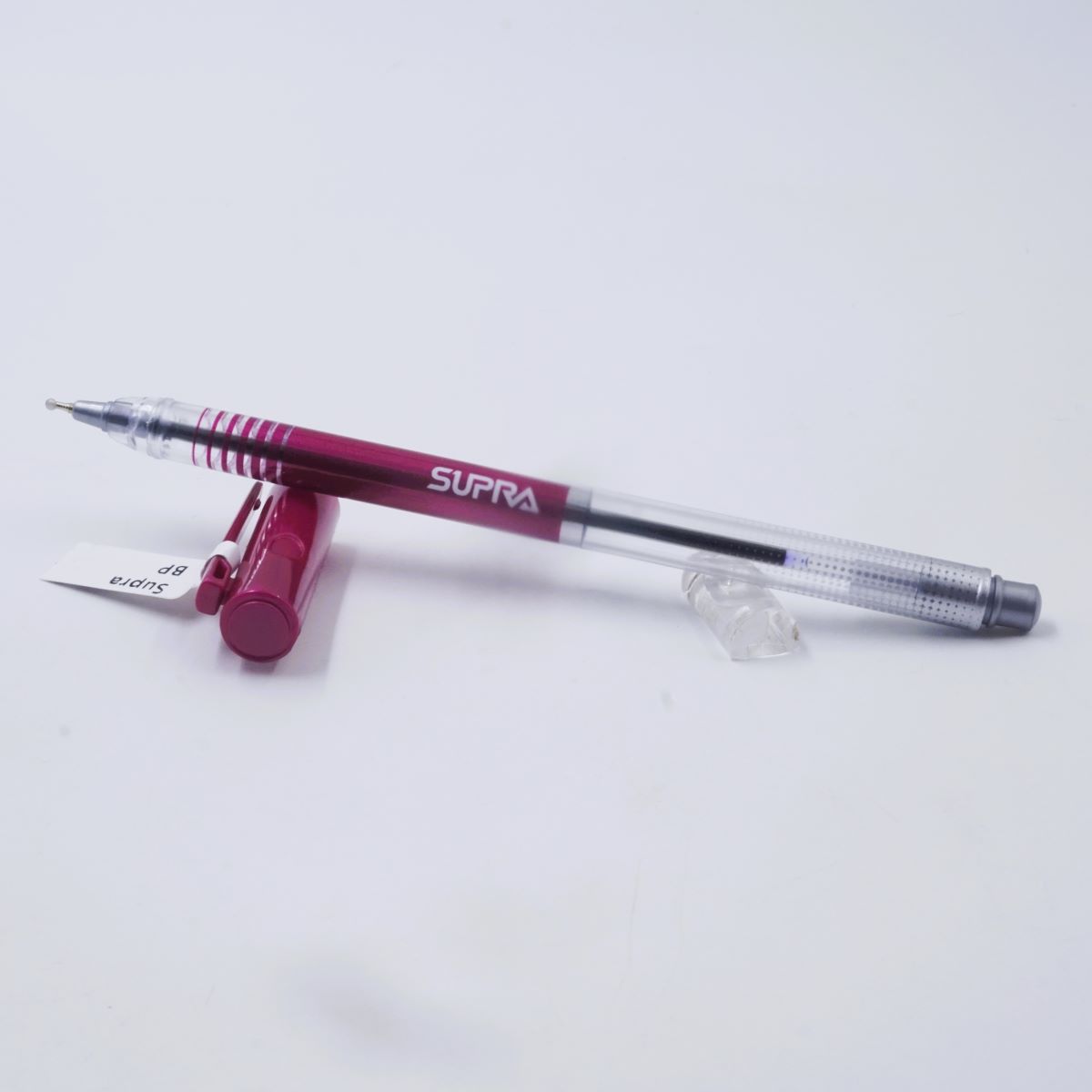 Supra 50-50 Merrown With Transparent Body Cap Type Ball Pen SKU 27060
