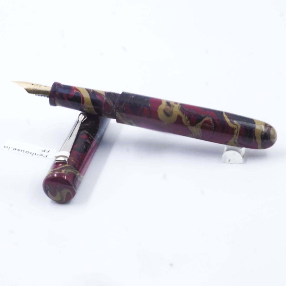 WOW Model 3A Classic Ebonite Maroon Brown Black Tri Color Body Silver ...