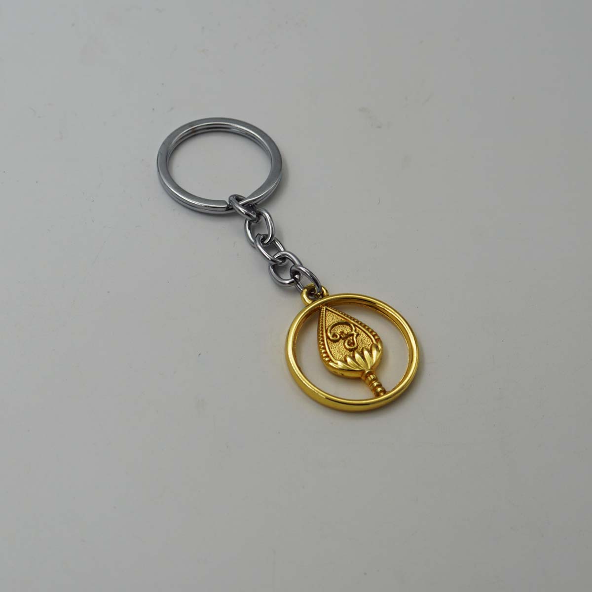 penhouse.in Gold Murugan Vel Keychain SKU KP201