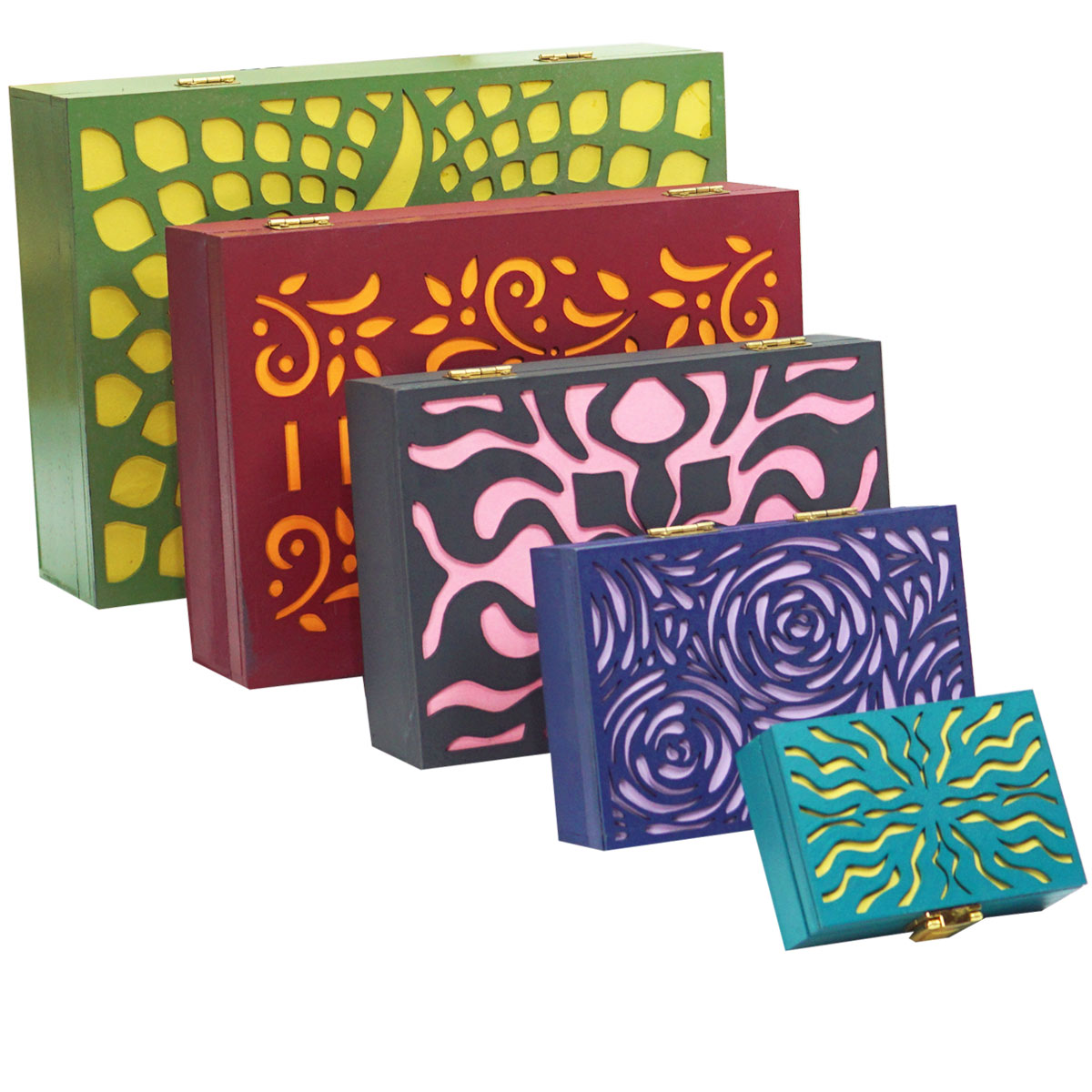 Customisable MDF Multi Purpose Box Set (Pack Of 5) MDF SKU MDP064