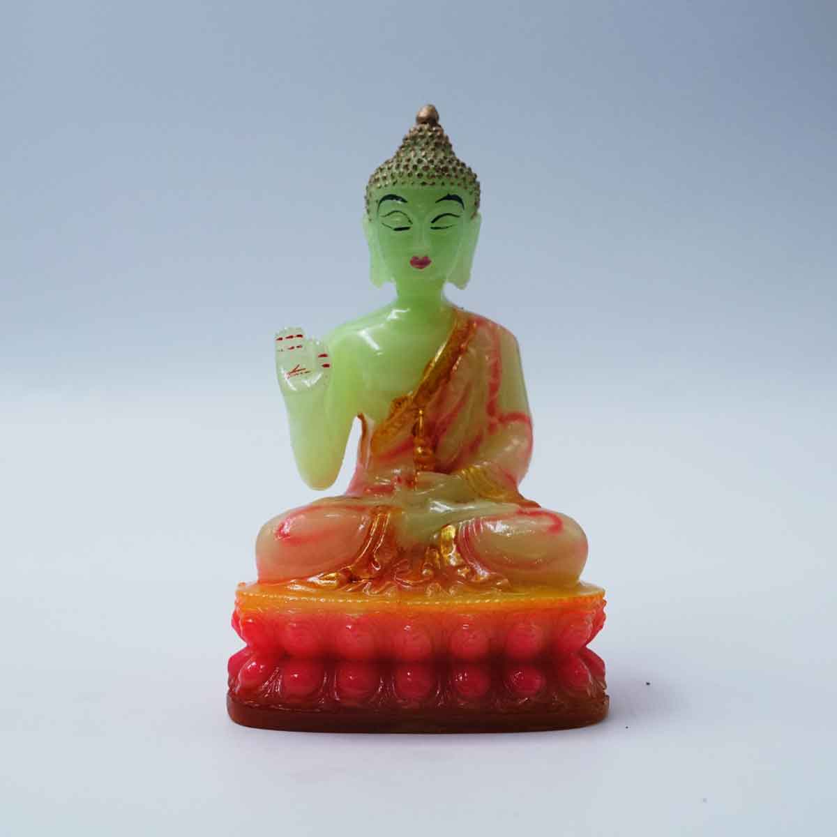 Penhouse.in Marble Buddha Statue Glowing Radium Night Showpiece Pink ...